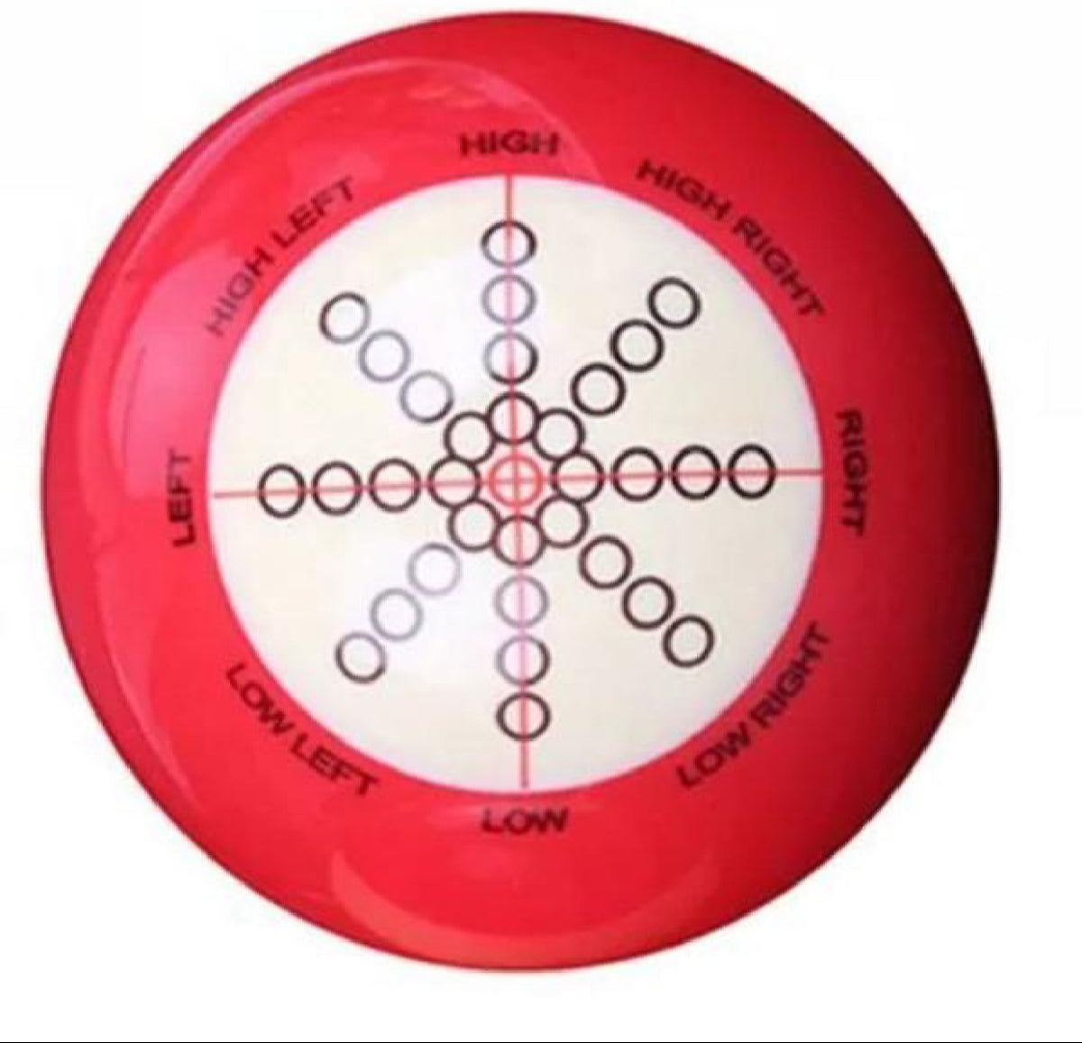 Training Snooker Cue Ball Red/White pin 2 -1/16" – Baize Sports Supplies