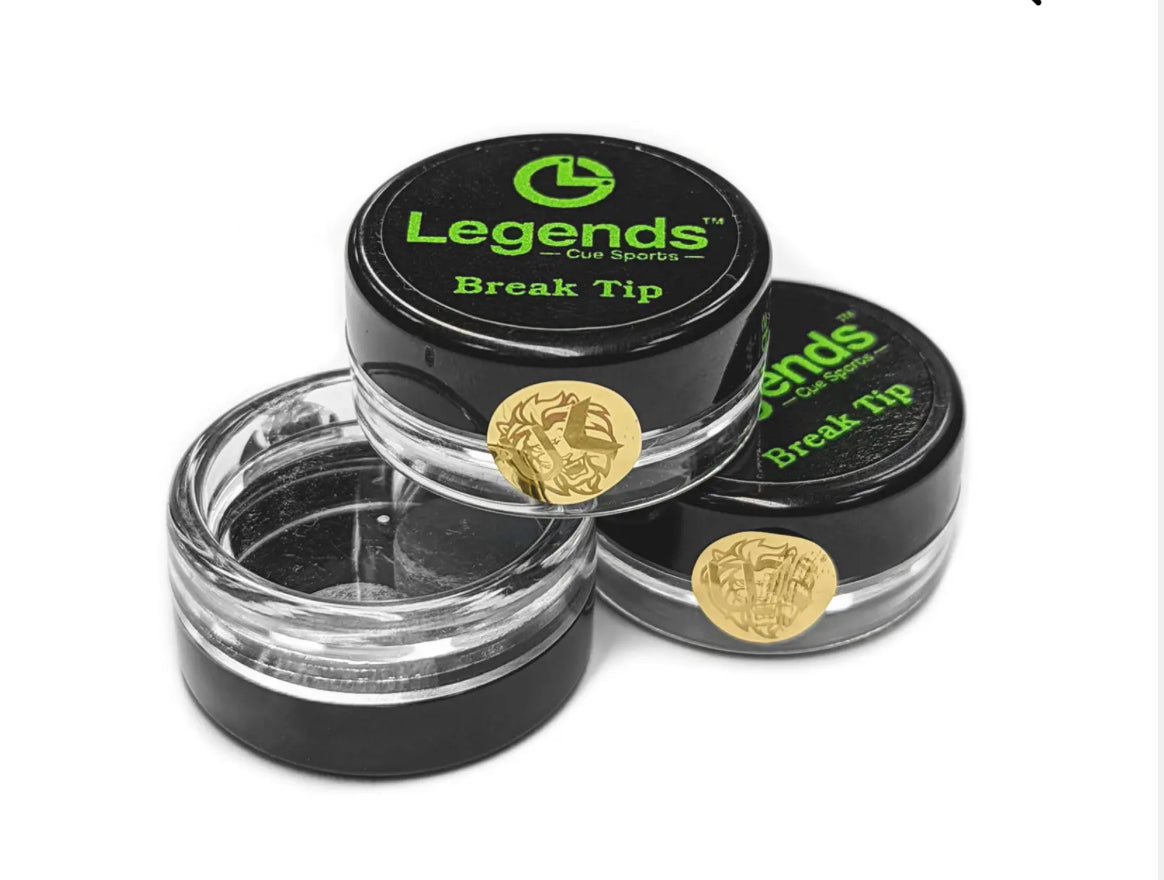 Legends BREAK Cue Tip - 10.6mm (Tub of 1) Pool Tip – Baize Sports Supplies