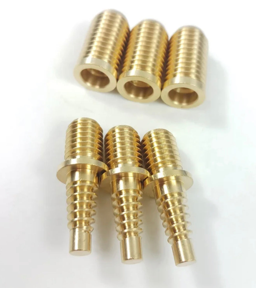 Cue Butt Brass Connector Fitting Spiroloc Male Female Set – Baize ...